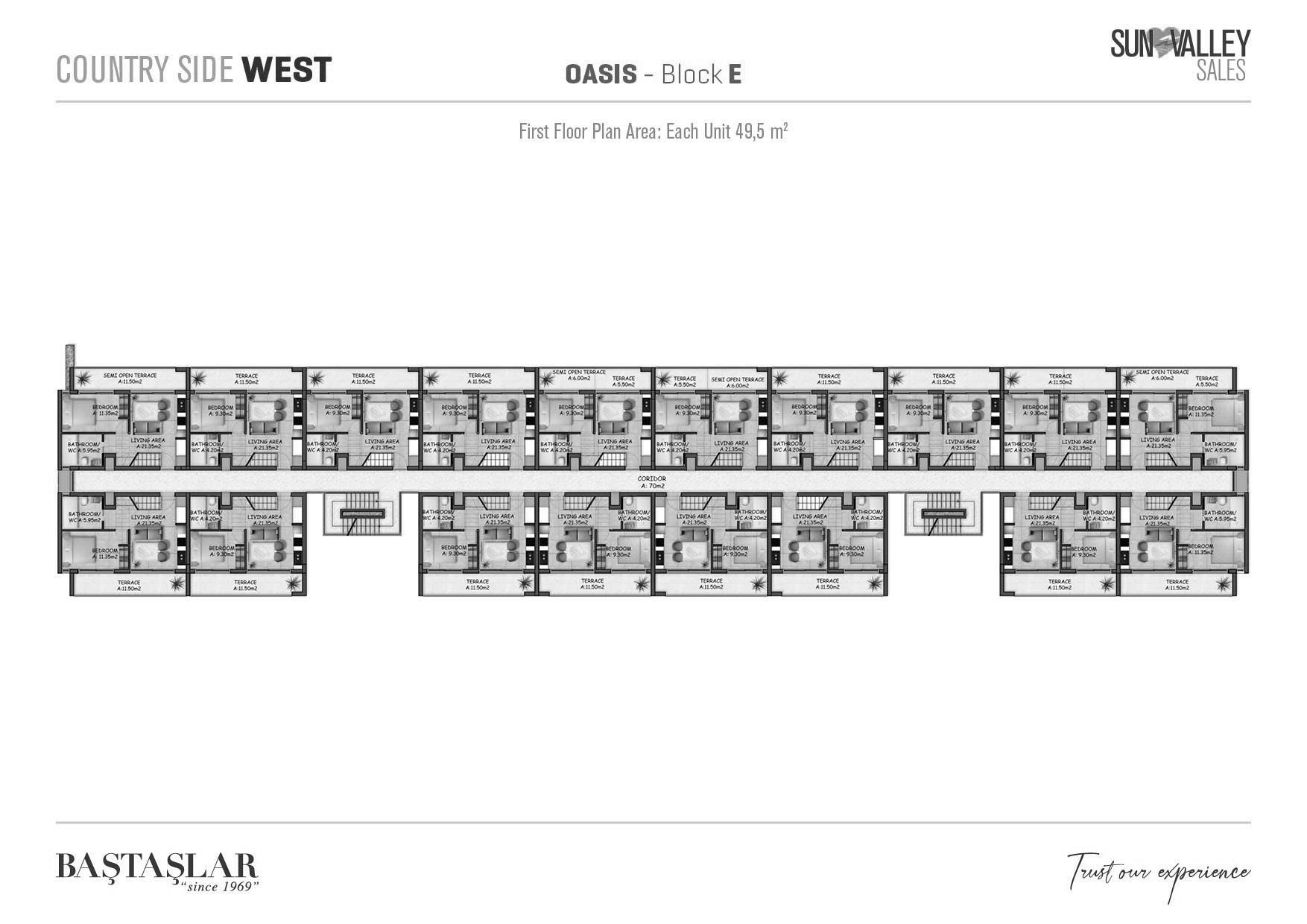 Planlægge Layout1BR-40 | Turk.Estate